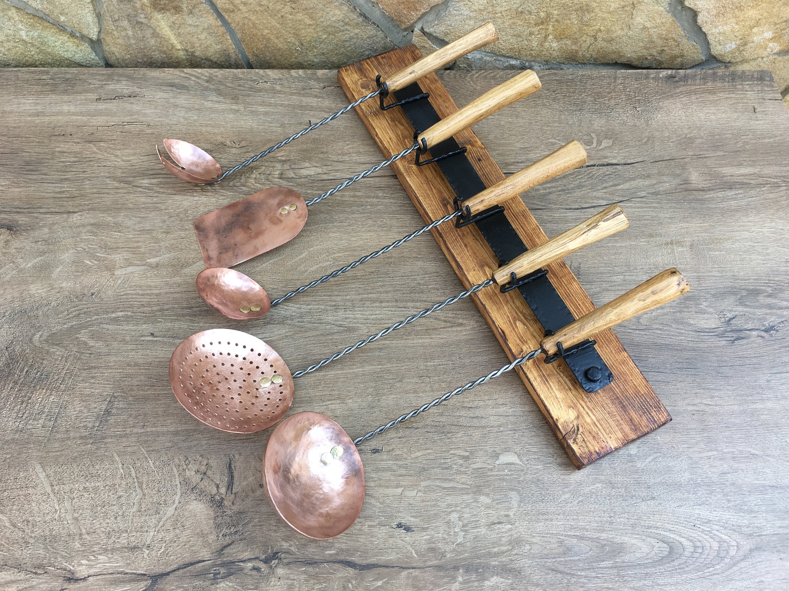 Copper Cooking Utensils Cooking Utensils Medieval Cutlery | Etsy