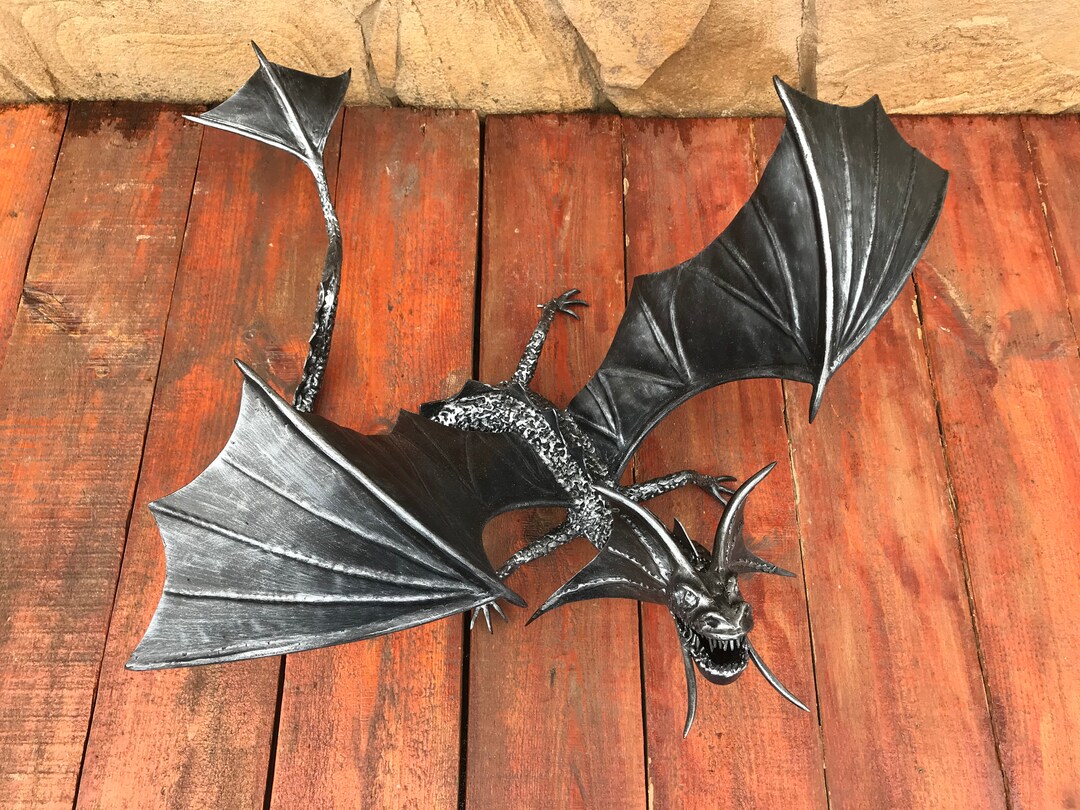 Dragon, Hand Forged Dragon, Metal Dragon, Dragon Gift, Dinosaur ...
