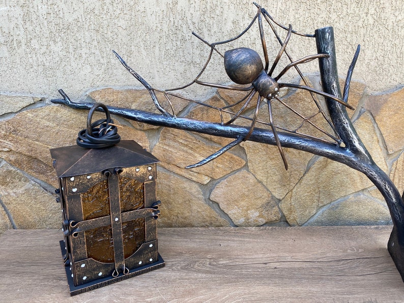 Wall Sconce Forest Theme Spider Lantern Fairy Lantern | Etsy