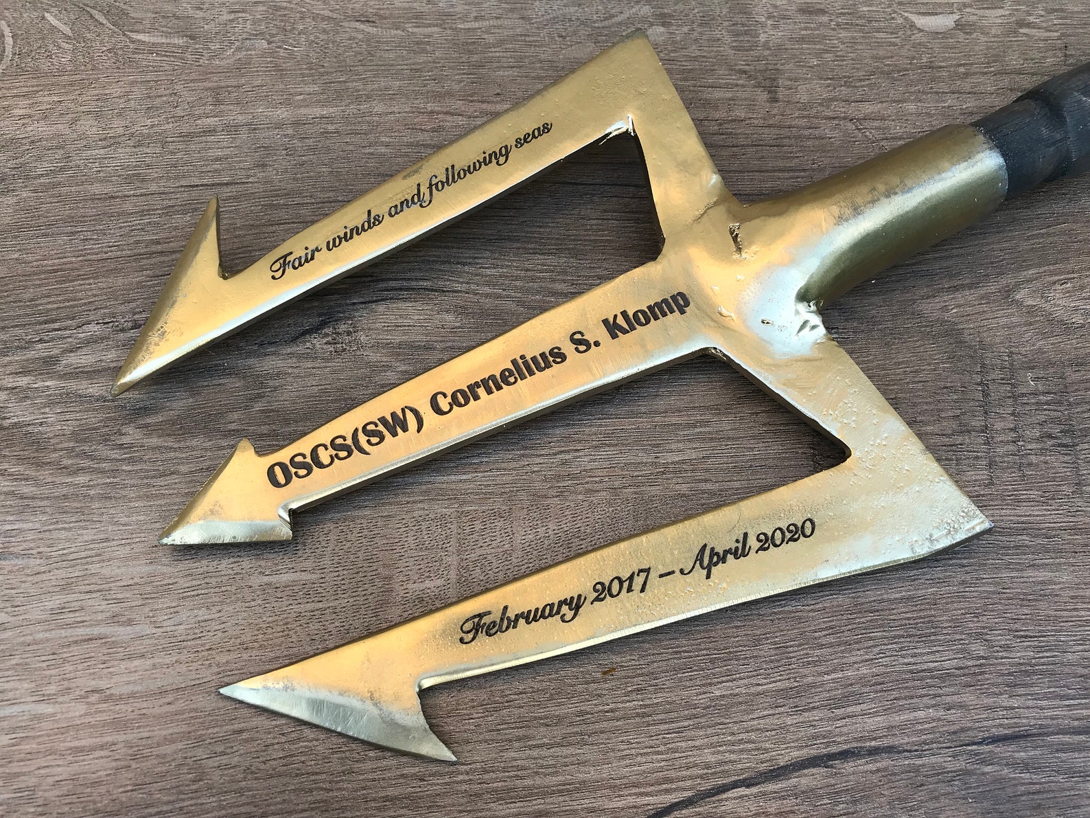 Engraved Gift, Neptune, Poseidon, Cosplay, Axe, Nautical Gift, Trident ...