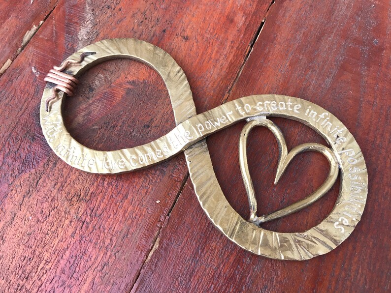 Bronze gift bronze infinity sign bronze gift for wife | Etsy