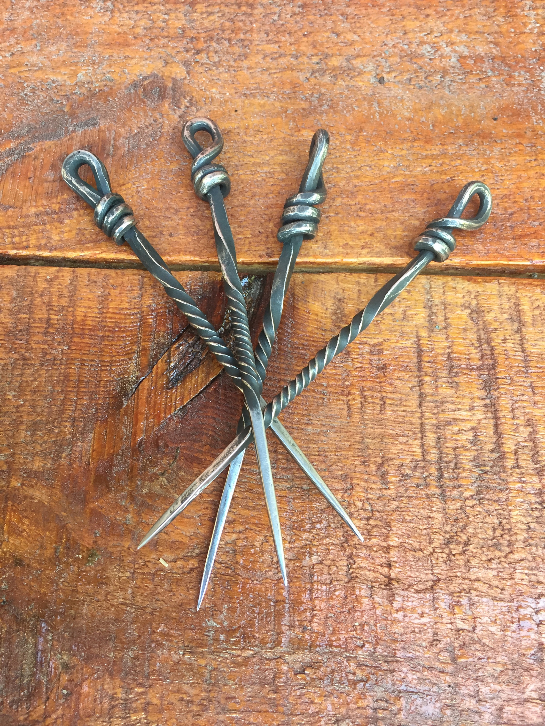 Viking Cutlery, Stainless Steel Viking Skewers, Hand Forged Skewer ...