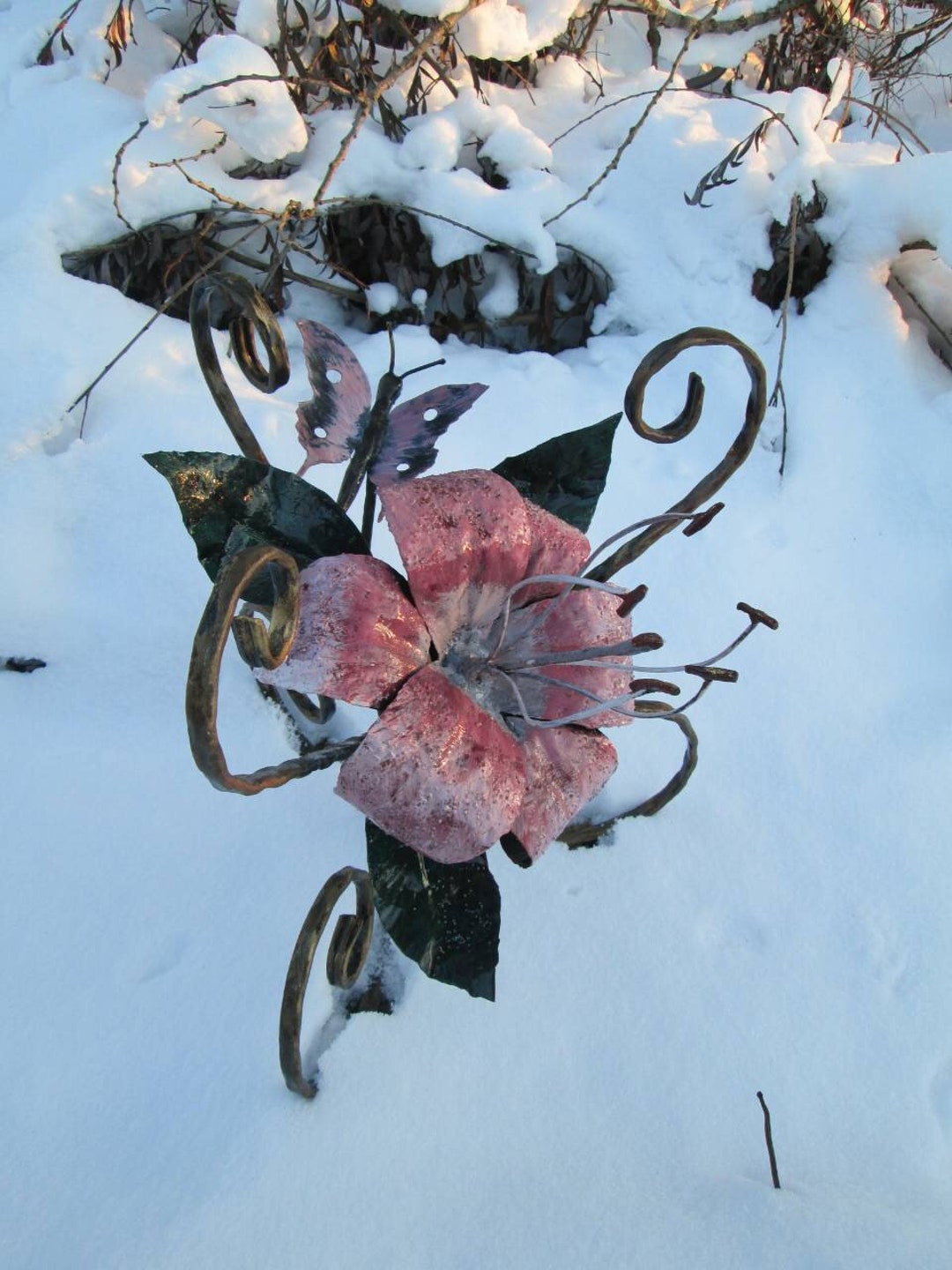 Iron Lily, Iron Flower, Hand Forged Lily, Hand Forged Flower, Flower ...