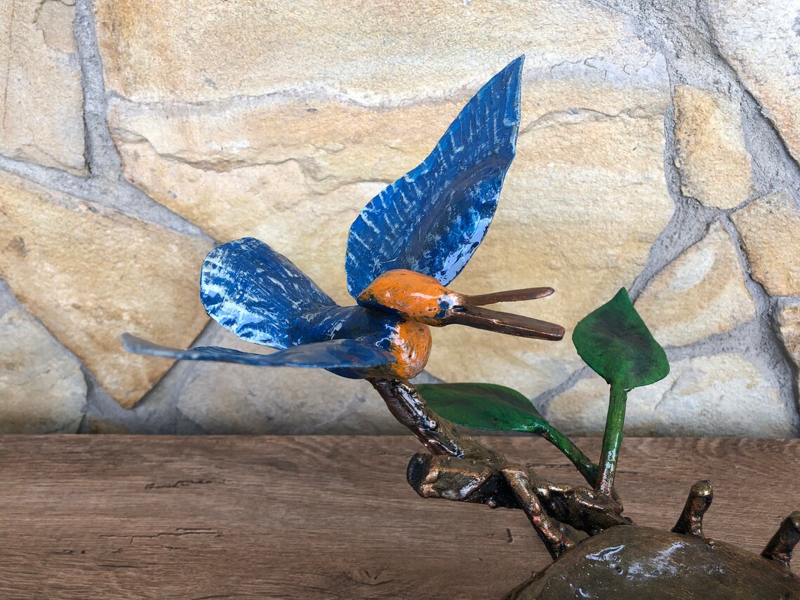 Hand Forged Ash Tray Ashtray Iron Anniversary Iron - Etsy