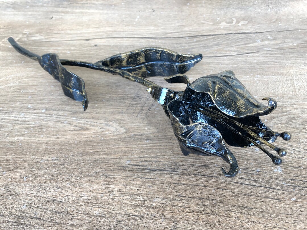 Metal Tulip, Metal Flower, Wrought Iron Flower, Wedding Anniversary ...