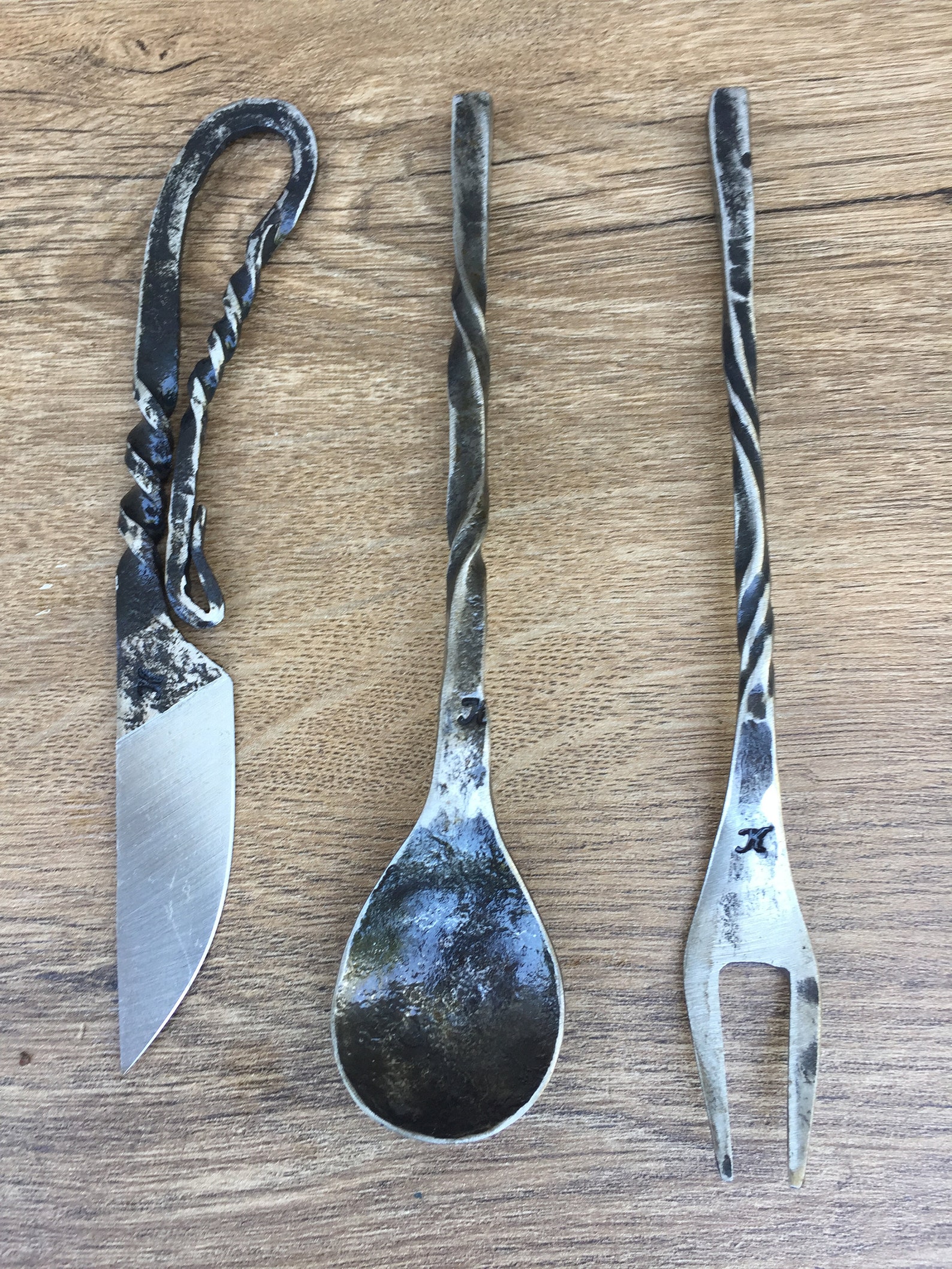 Medieval Cutlery, Knife, Spoon, Skewer, Middle Ages Cutlery, Camp ...