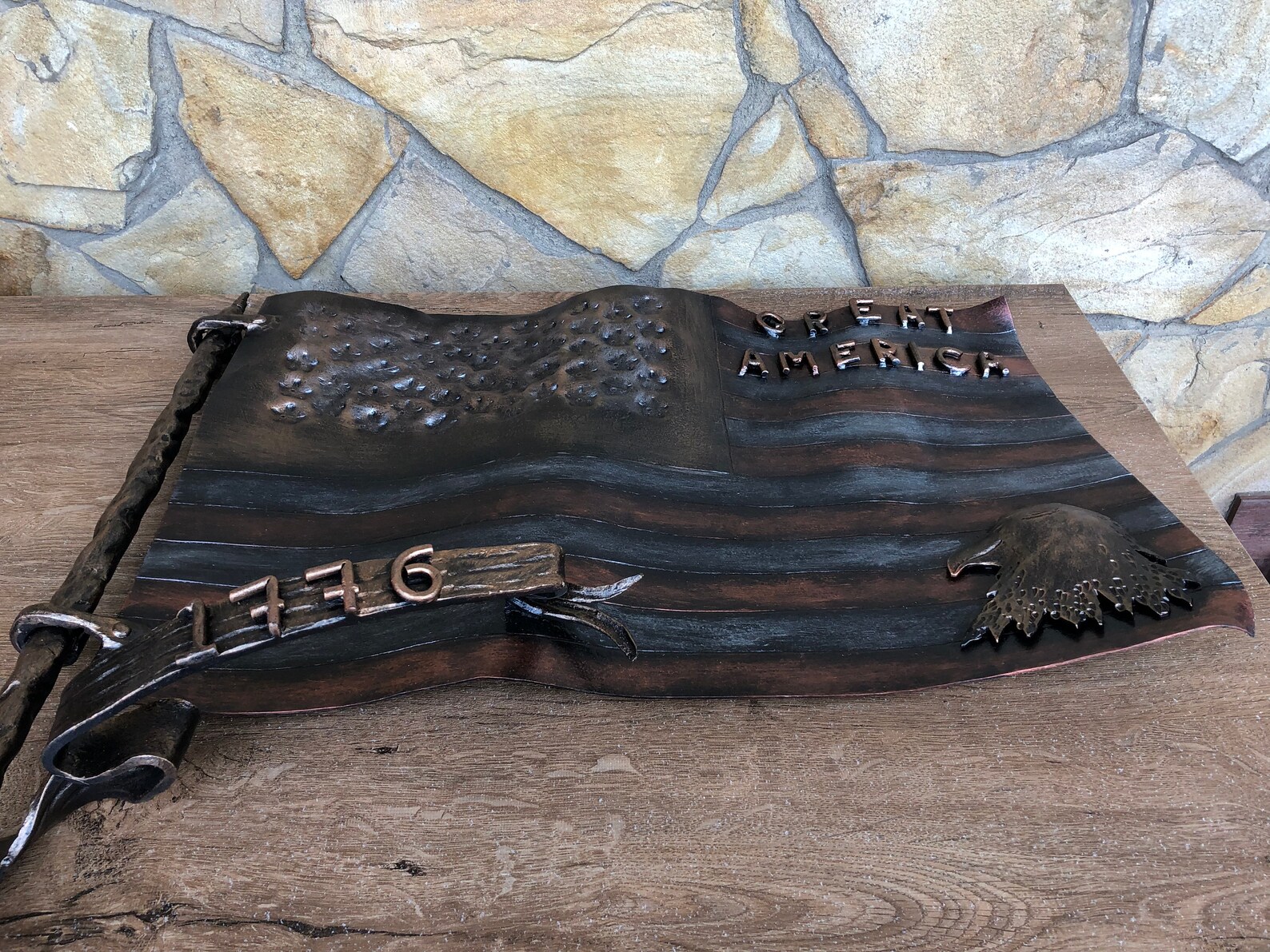 American Flag United States Flag Patriotic Flag Metal Flag - Etsy