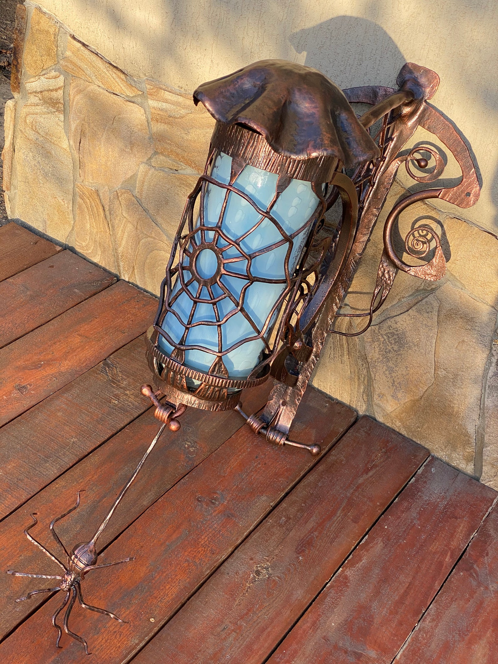 Spider Lamp, Spider Light, Wall Sconce, Wall Lamp, Sconce, Wall Lantern ...