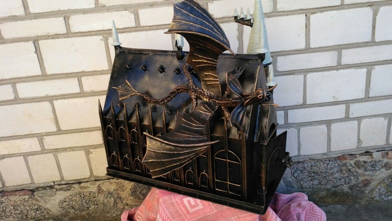 Castle Mailbox, Dragon, Post Box, Custom Mailbox, Mailbox Post, Mail ...