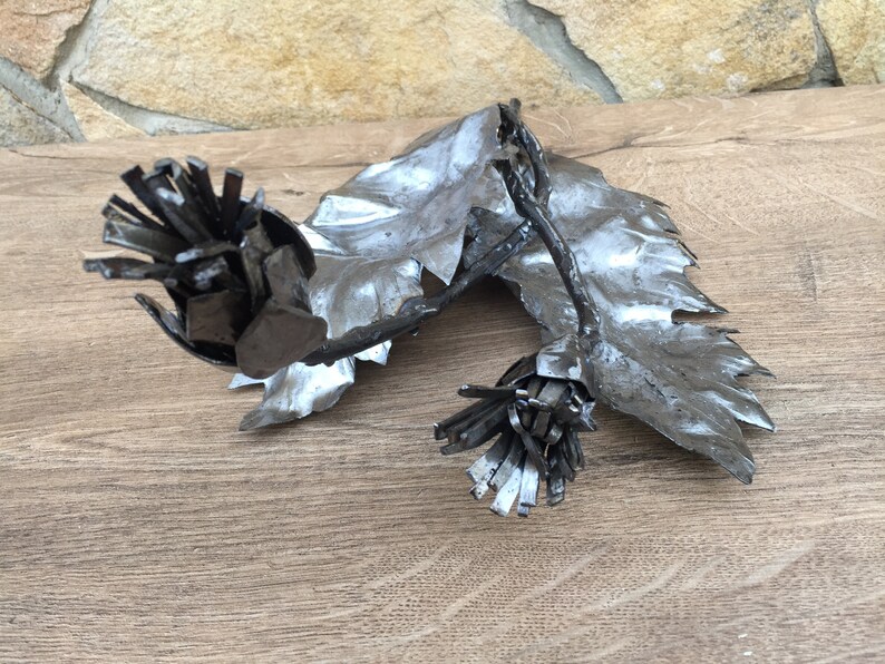 Hand Forged Thistle Iron Thistle Scottish Thistle 6th - Etsy