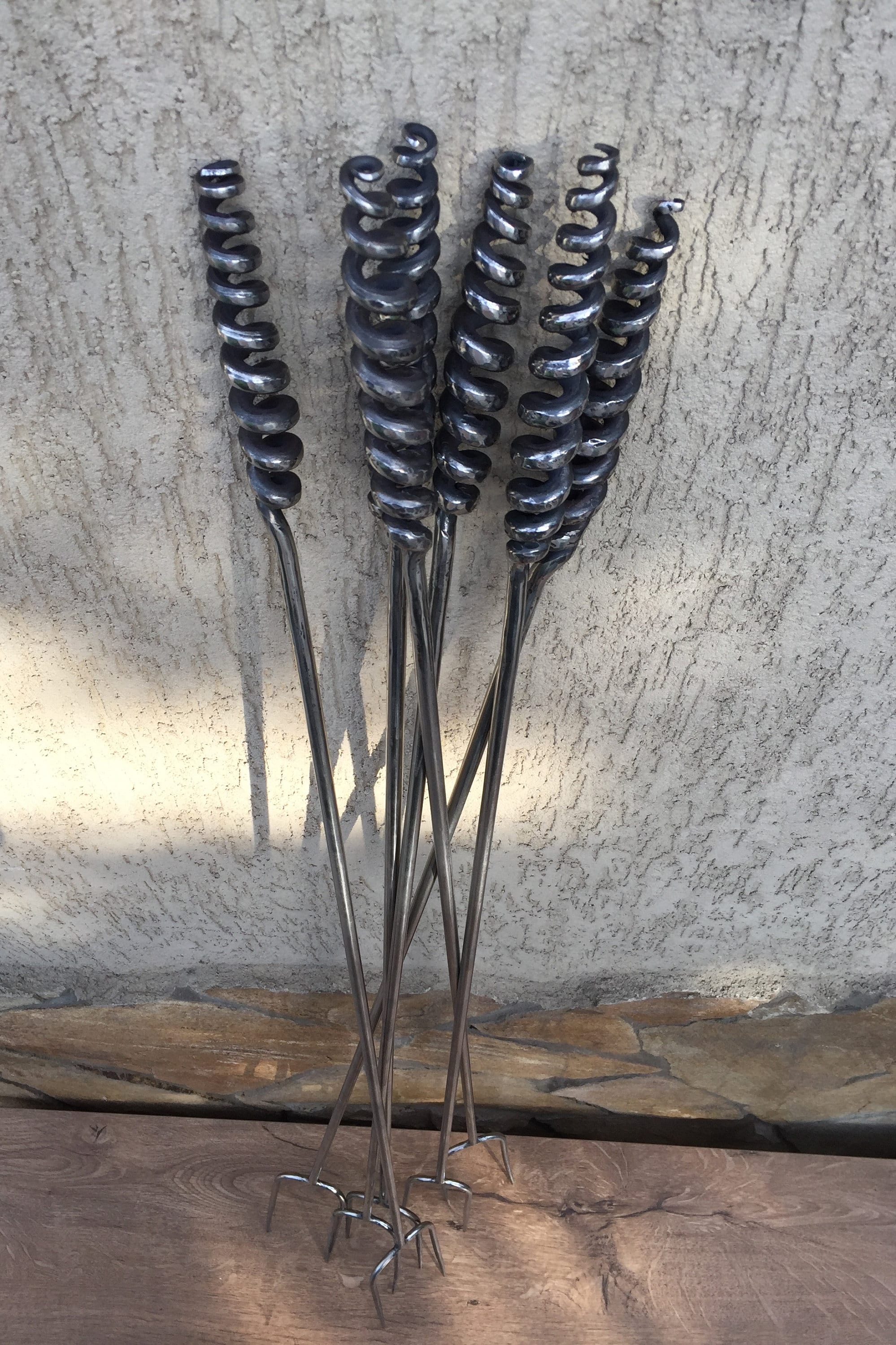 Stainless steel skewers grill gift set BBQ grilling | Etsy