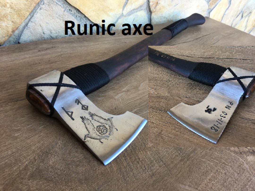 Runes, Runic Axe, Axe With Runes, Personalized Runes, Viking Rune ...