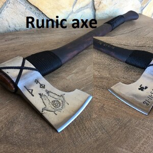 Runes, Runic Axe, Axe With Runes, Personalized Runes, Viking Rune ...