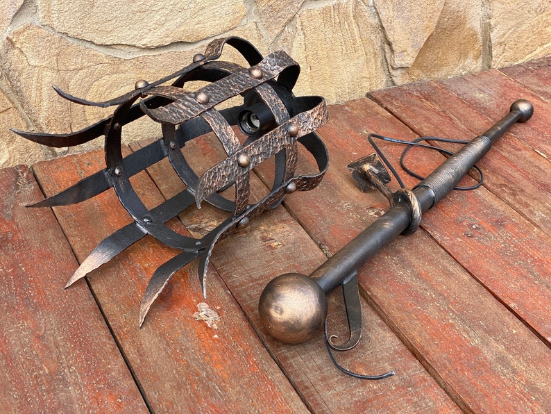 Chandelier Medieval Light Torch Ceiling Sconce Wall - Etsy