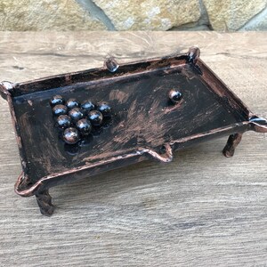 Hand Forged Ashtray, Ash Tray, Ashtray, Cigar Ashtray, Billiard, Sport ...