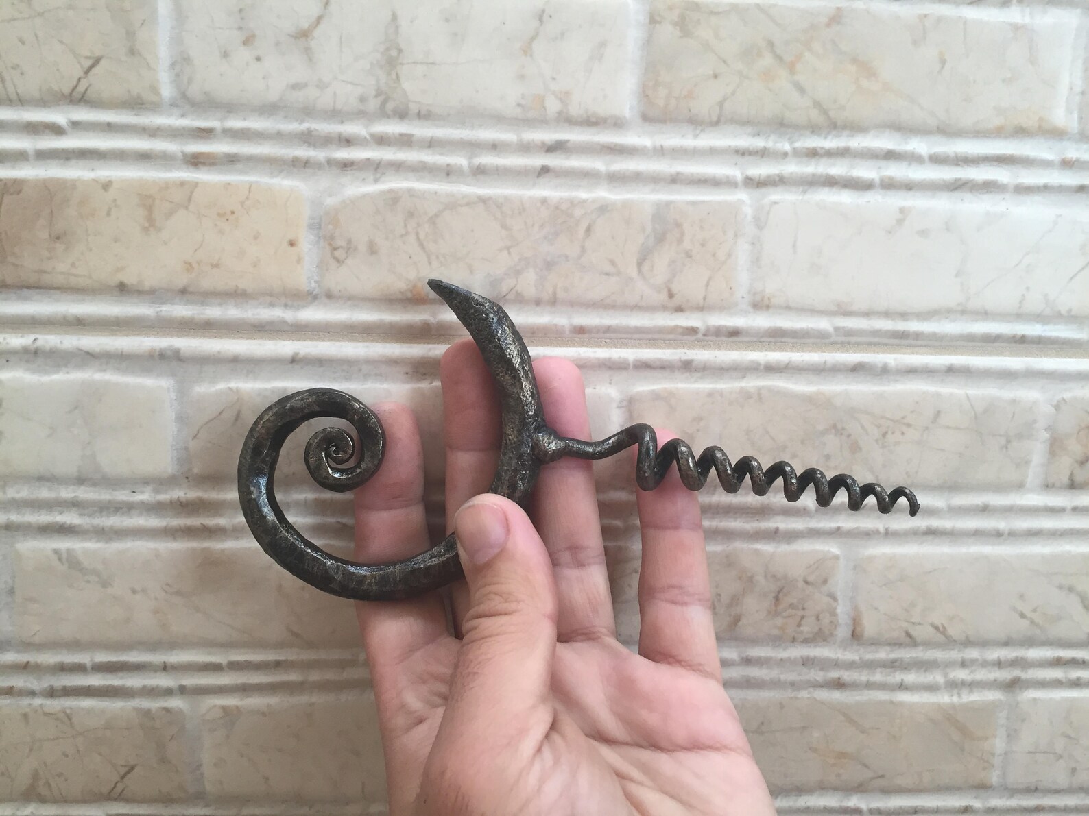 Corkscrew Handforged Corkscrew Wrought Iron Corkscrew Iron - Etsy