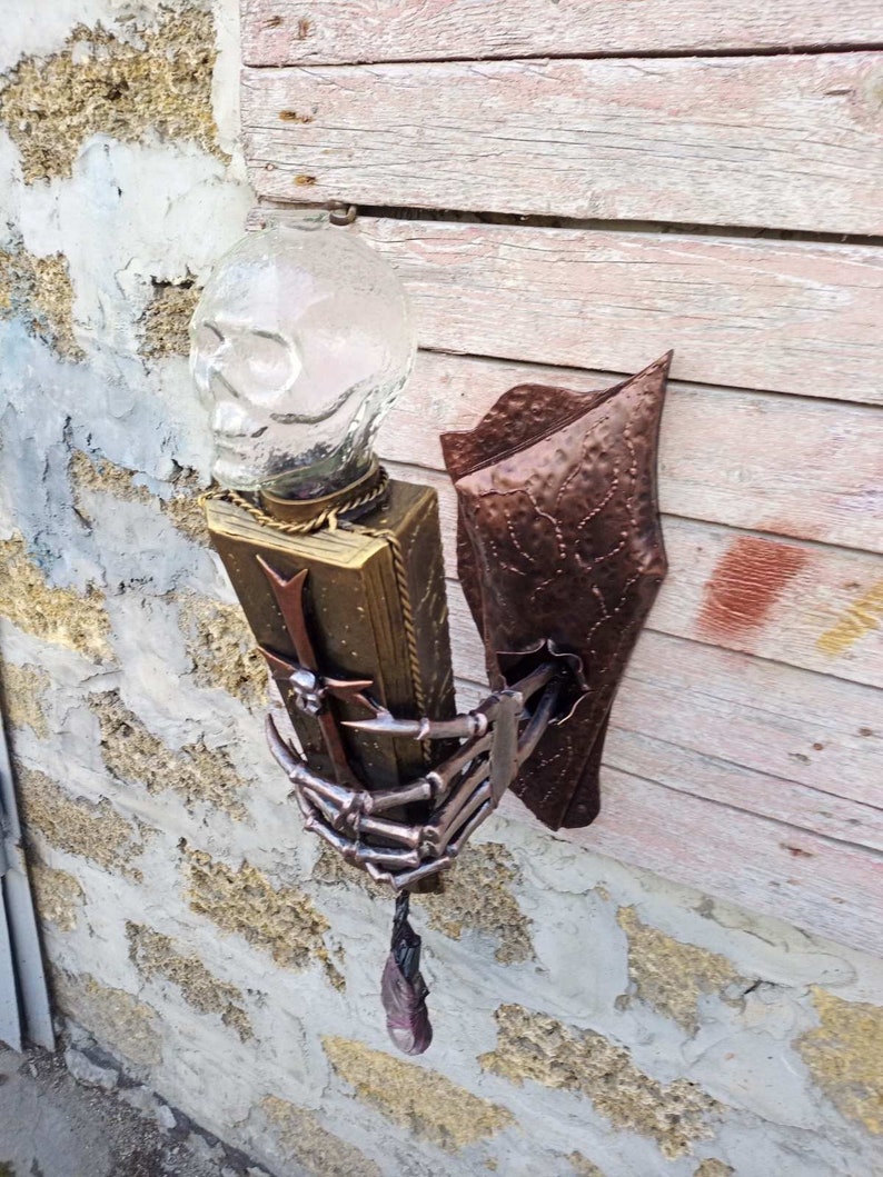 Creepy Lamp, Wall Sconce, Skull Sconce, Horror Light, Scary, Coffin ...