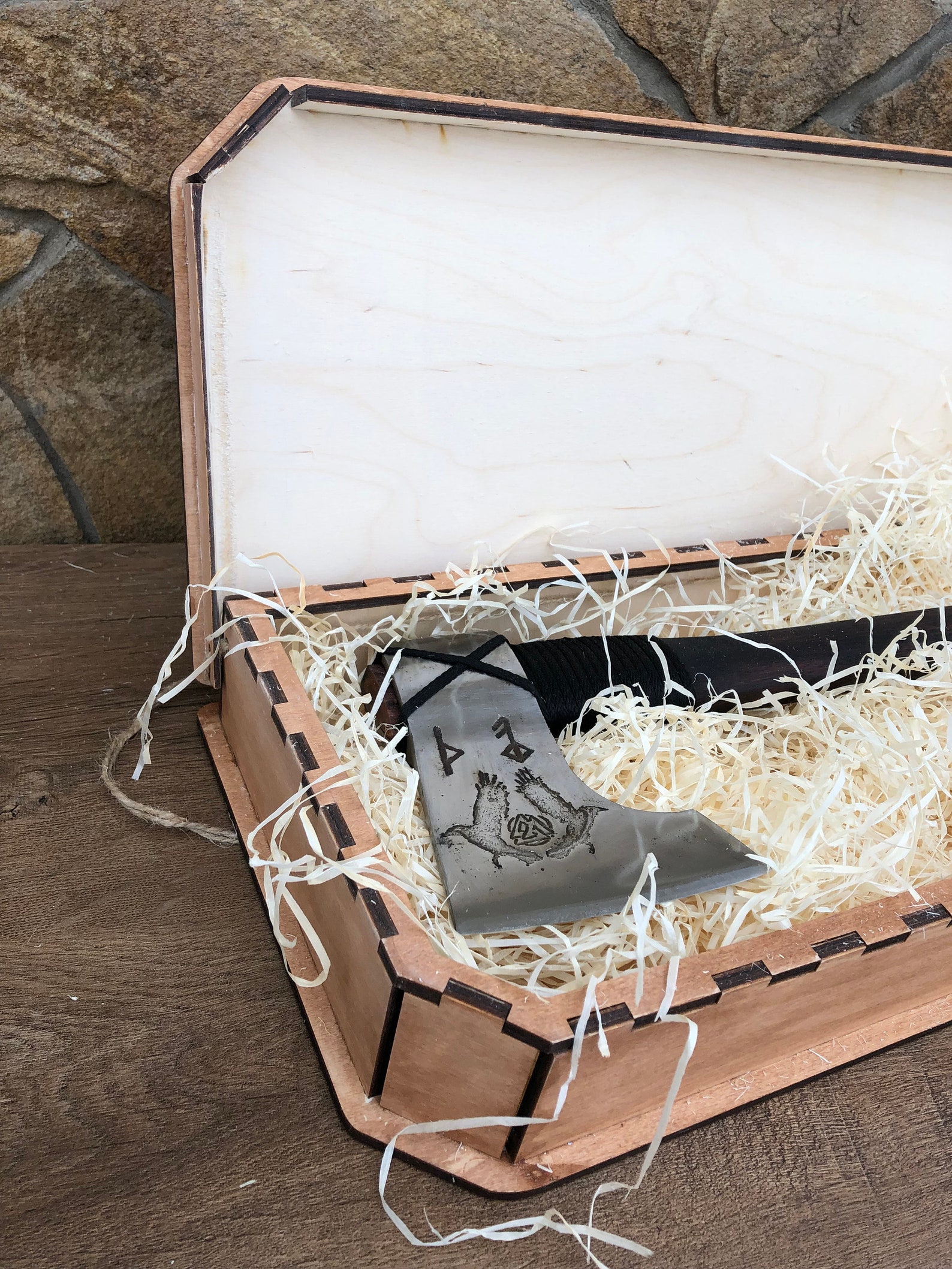 Hatchet Viking Axe Tomahawk Gift Box Axe Gift 6th - Etsy