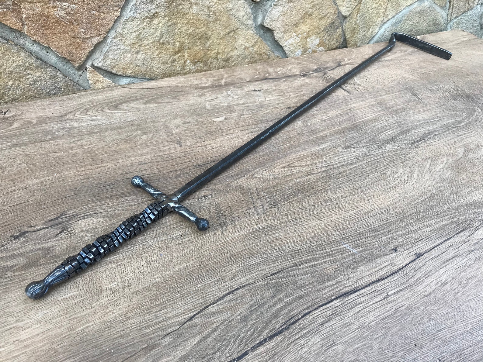 Fire poker Christmas sword mens gift BBQ gift fireplace | Etsy