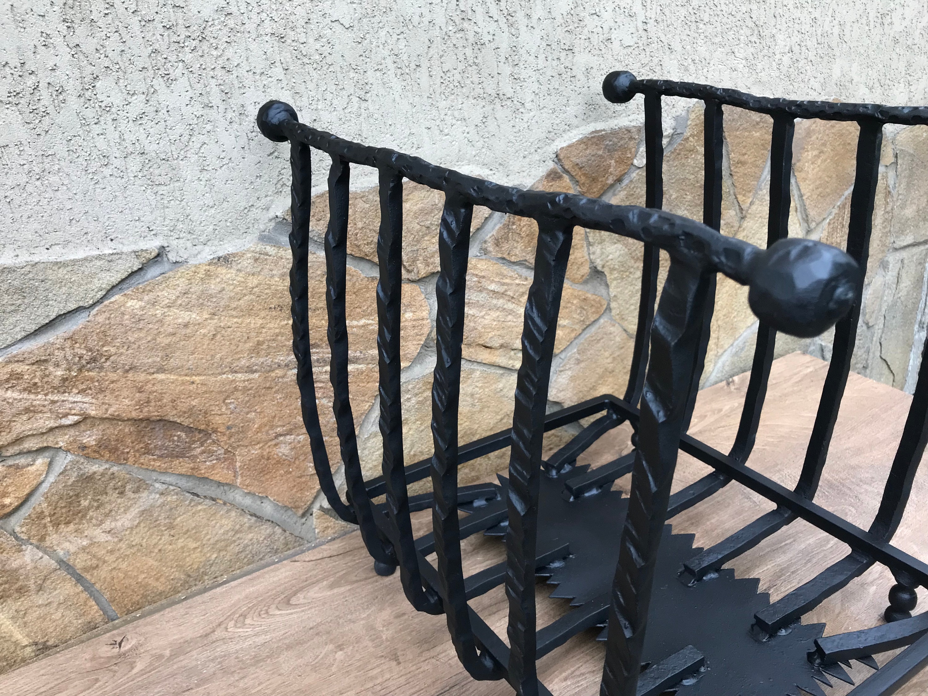 Fireplace tool set firewood holder fireplace accessories | Etsy