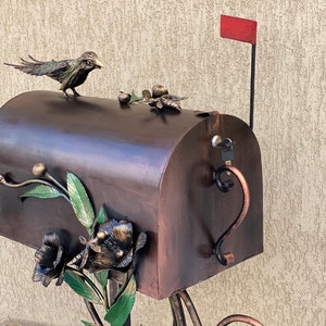Mailbox, Wild Nature, Mail Box, Metal Flower, New Home Gift, Wedding ...