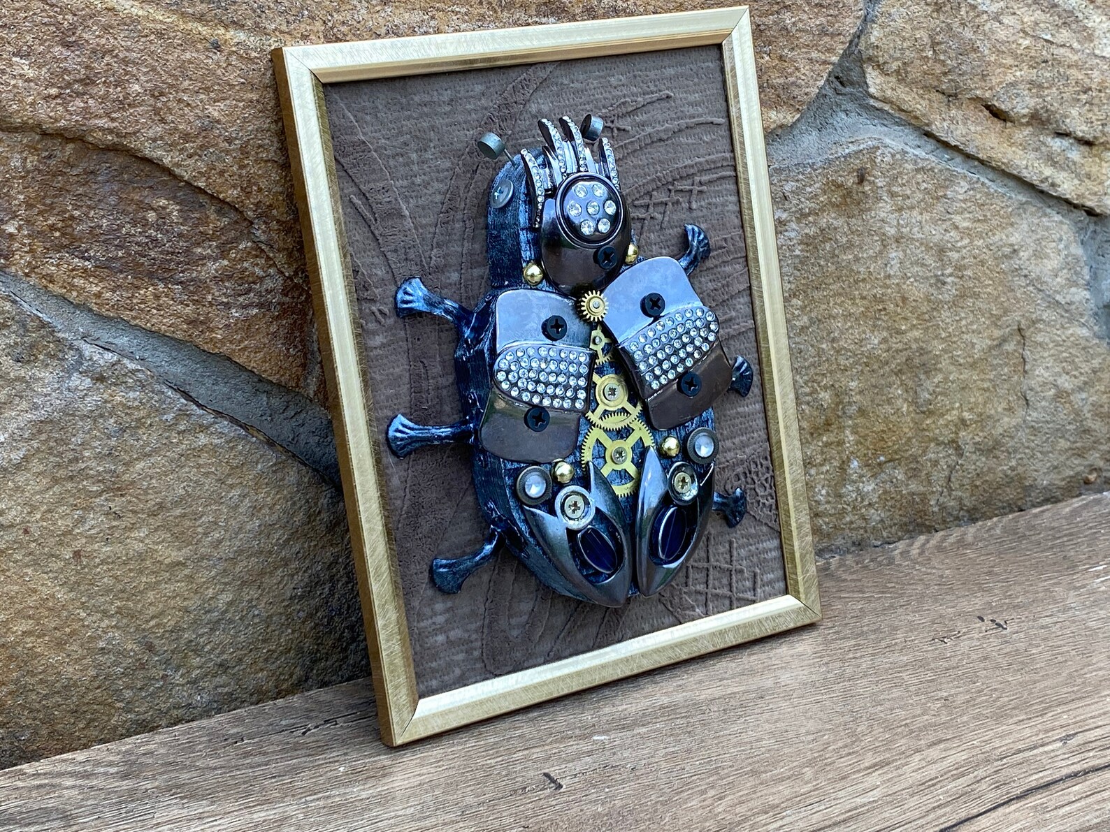 Steampunk Painting Steampunk Insect Beetle Steampunk | Etsy
