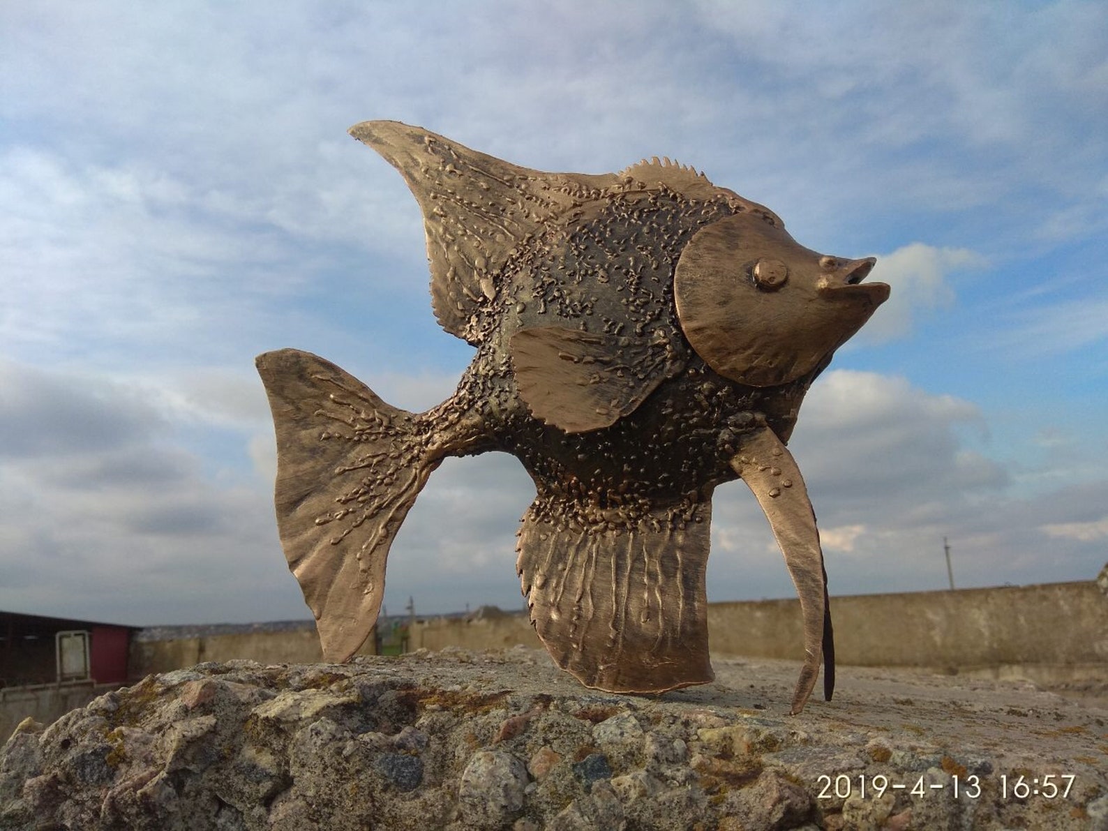 Angelfish Fish Aquarium Iron Fish Steel Fish Metal Fish | Etsy