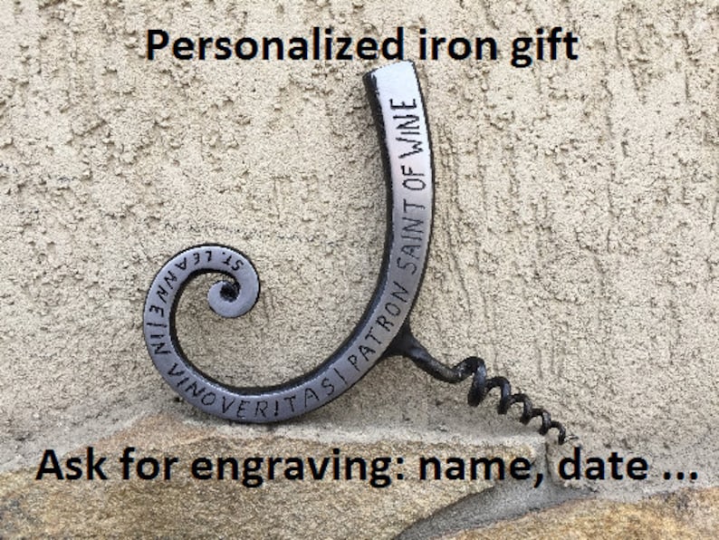 Personalized Corkscrew Custom Corkscrew Cork Screw Iron - Etsy