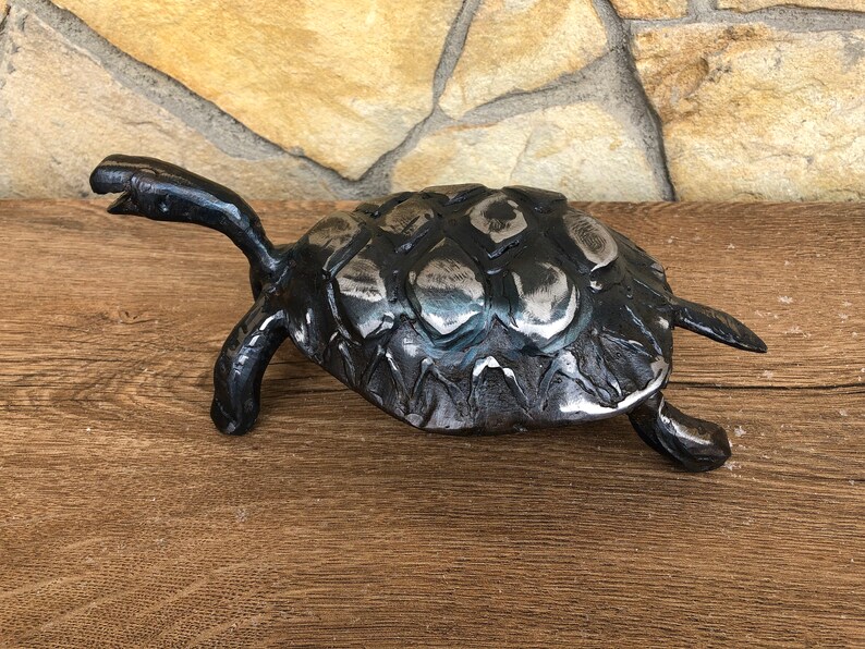 Turtle Hand Forged Turtle Turtle Gifts Tropical Beach - Etsy