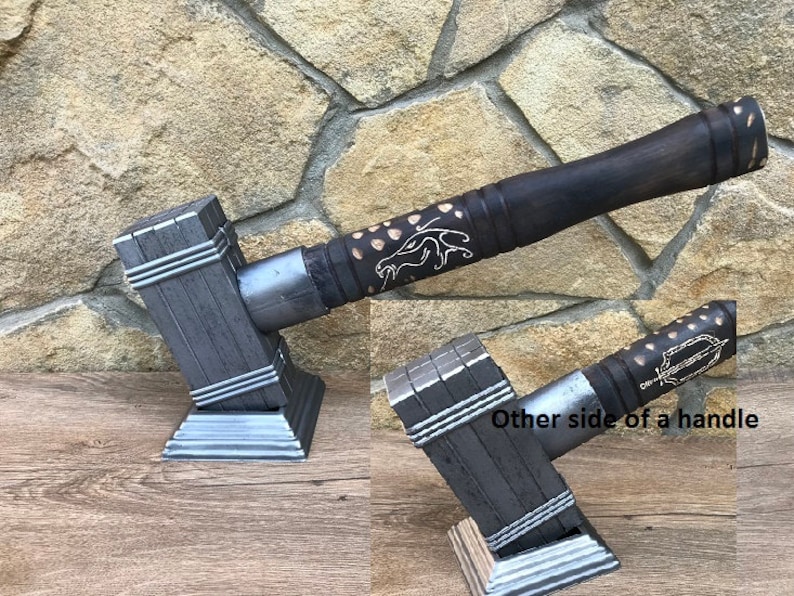 Hand Forged Hammer Viking Axe Thors Hammer Decorative | Etsy