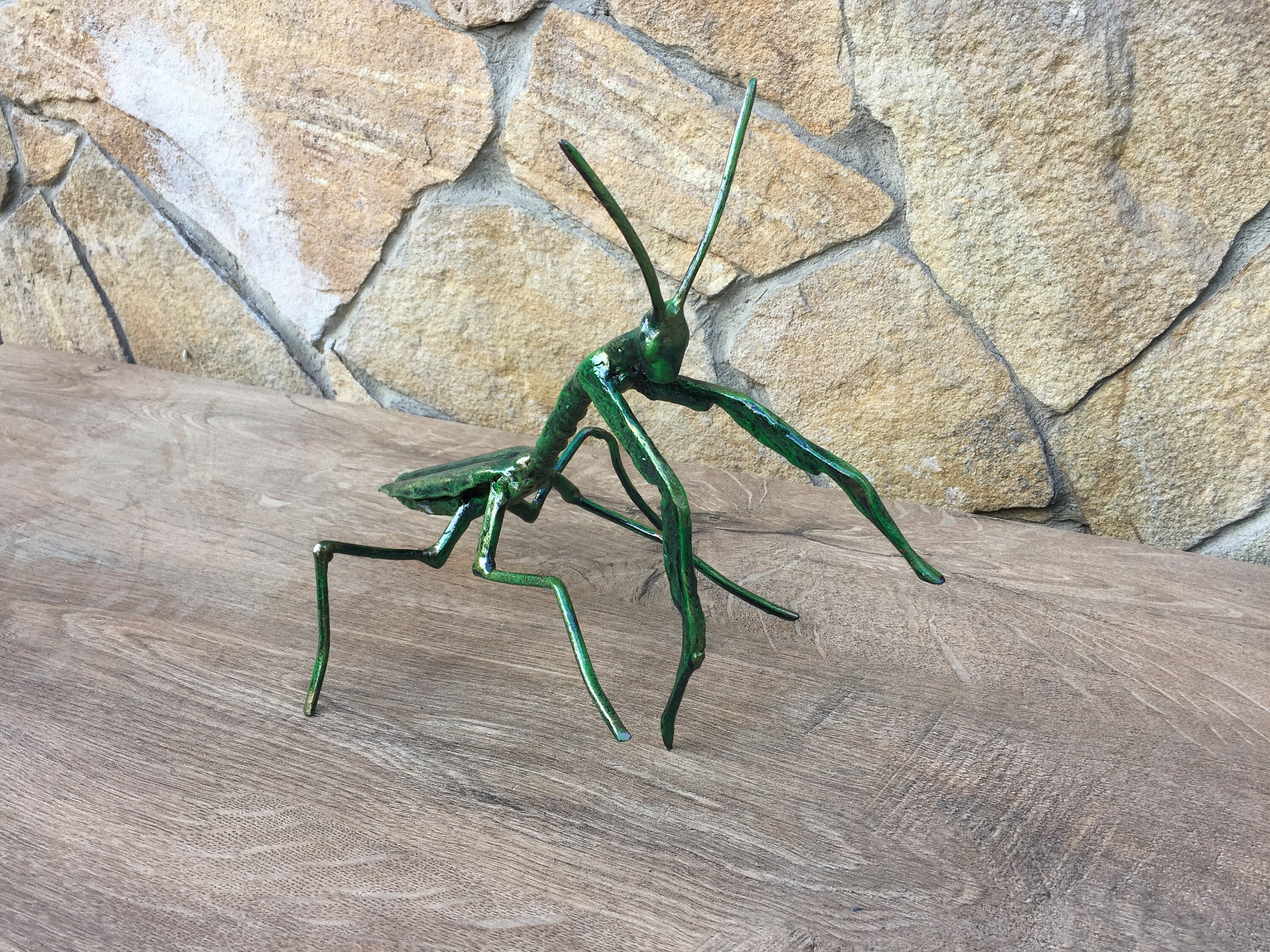 Hand forged mantis mantis figurine mantis sculpture mantis | Etsy