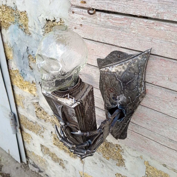 Skull Wall Sconce - Etsy