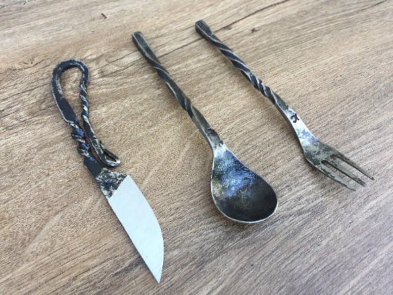 Medieval Cutlery Set Knife Spoon Middle Ages Cutlery Camp | Etsy