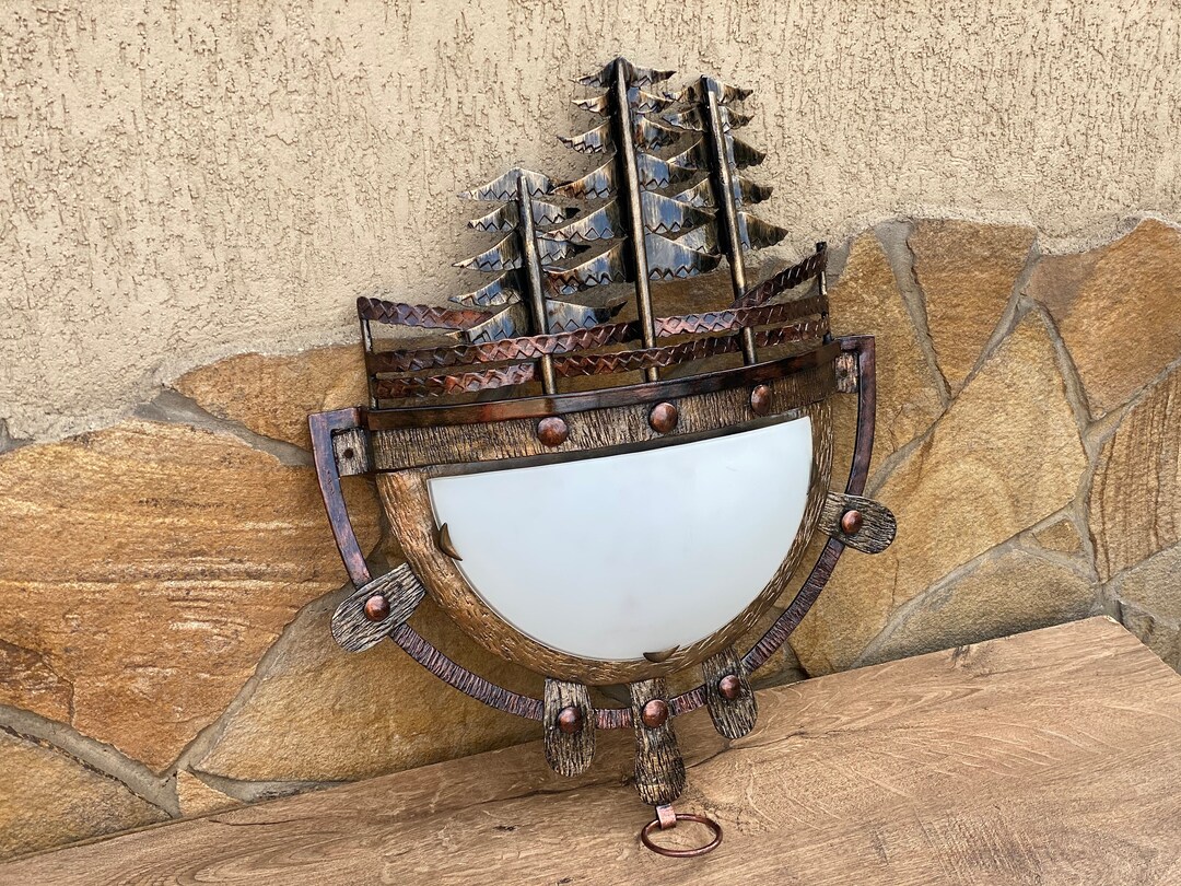 Forest Light, Wall Sconce, Forest Scene, Sconce, Forest Charm, Forest ...