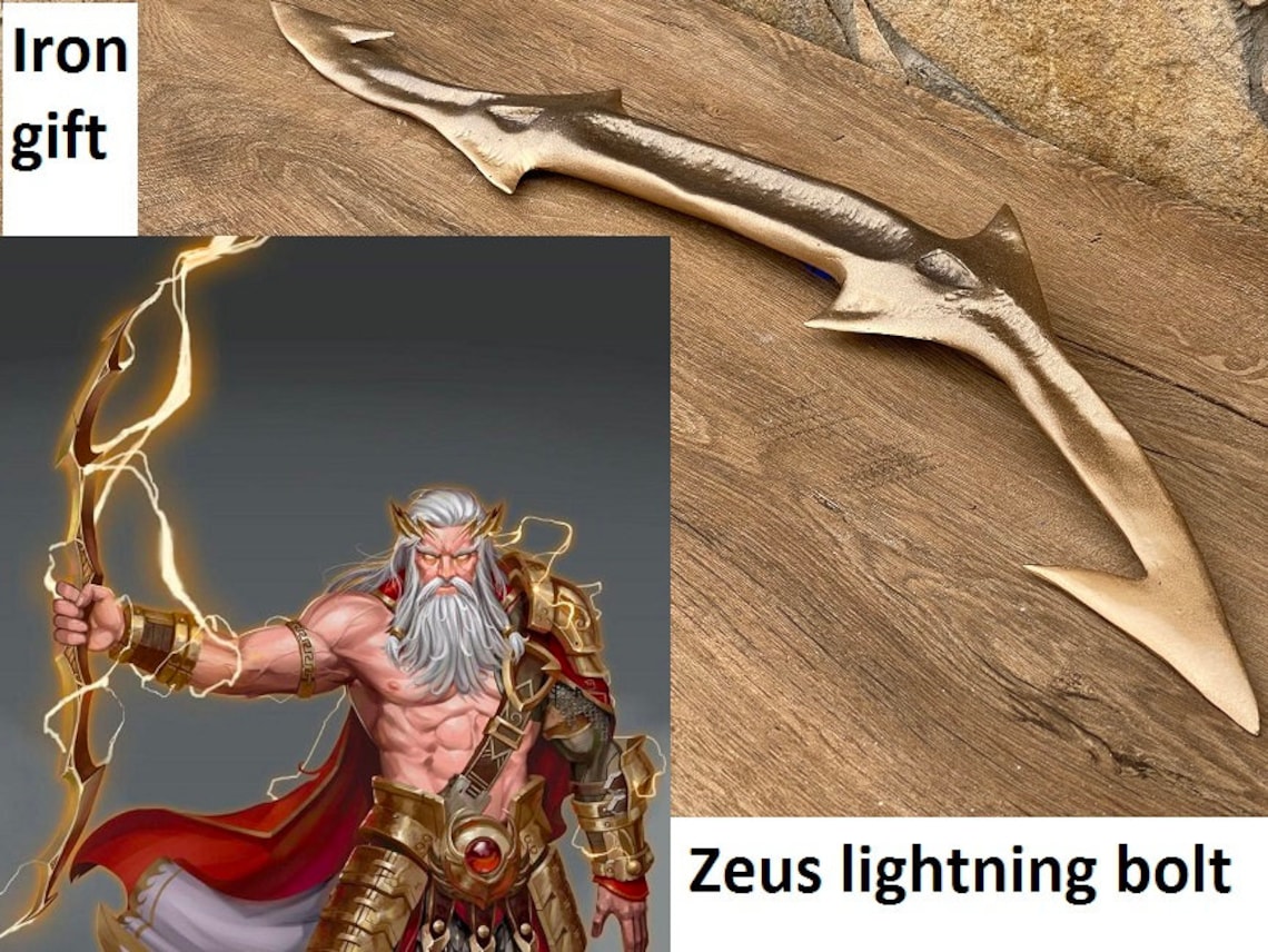 Zeus Lightning Bolt Greek Mythology Lightning Bolt Greek - Etsy