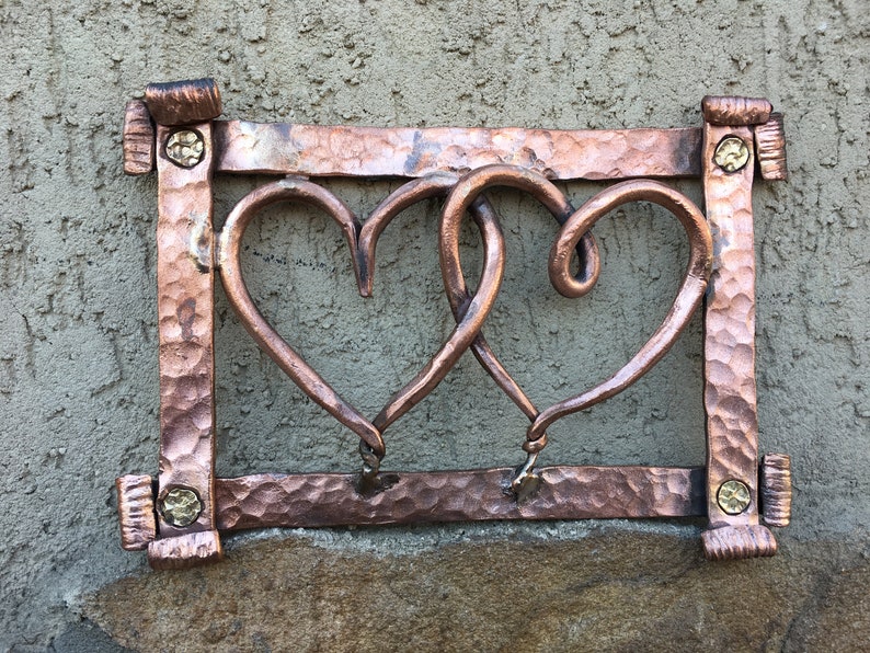 Copper Hearts Copper Frame Copper Gift Gift Box Copper - Etsy