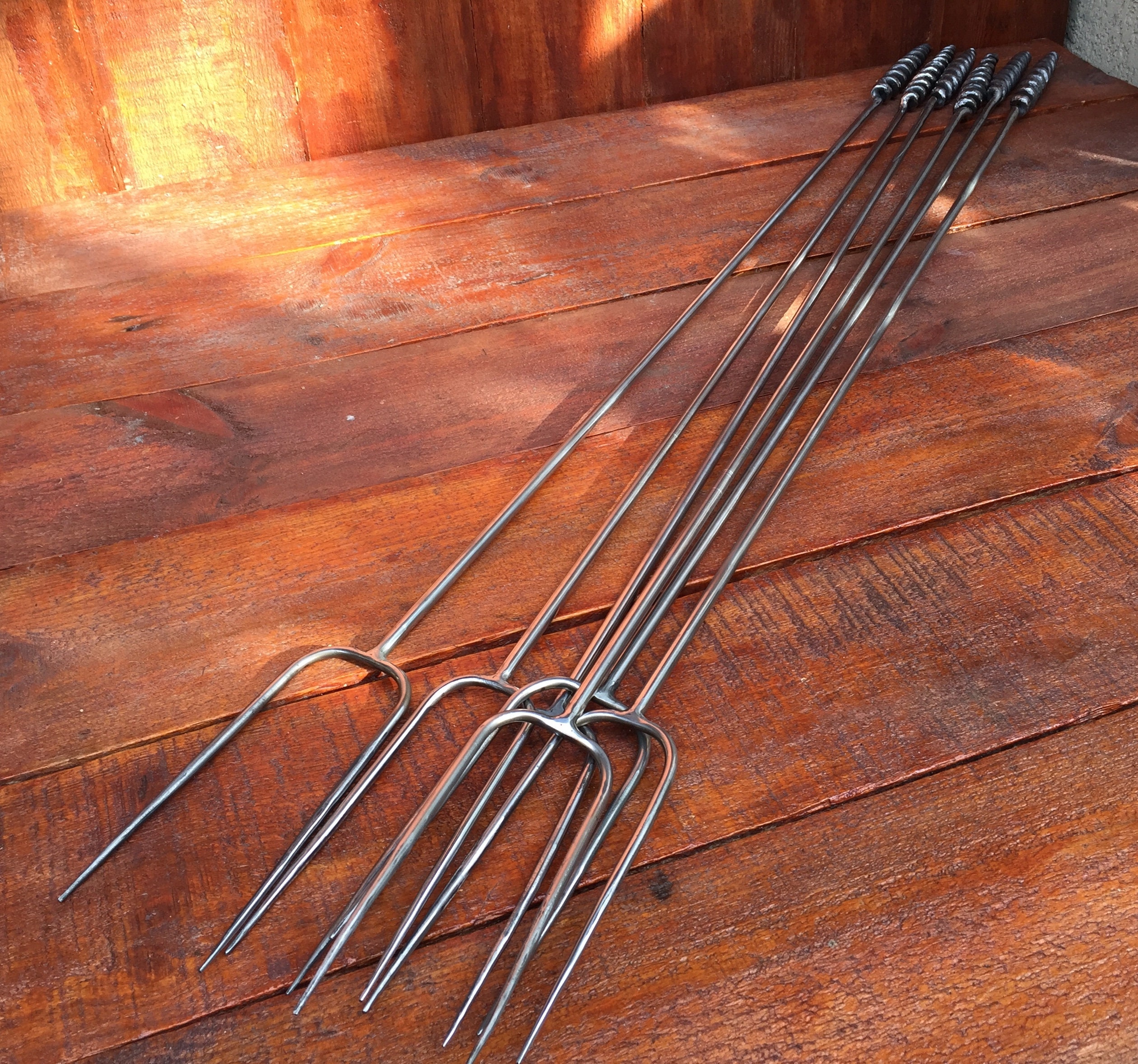 Stainless steel skewers grill gift set BBQ grilling | Etsy