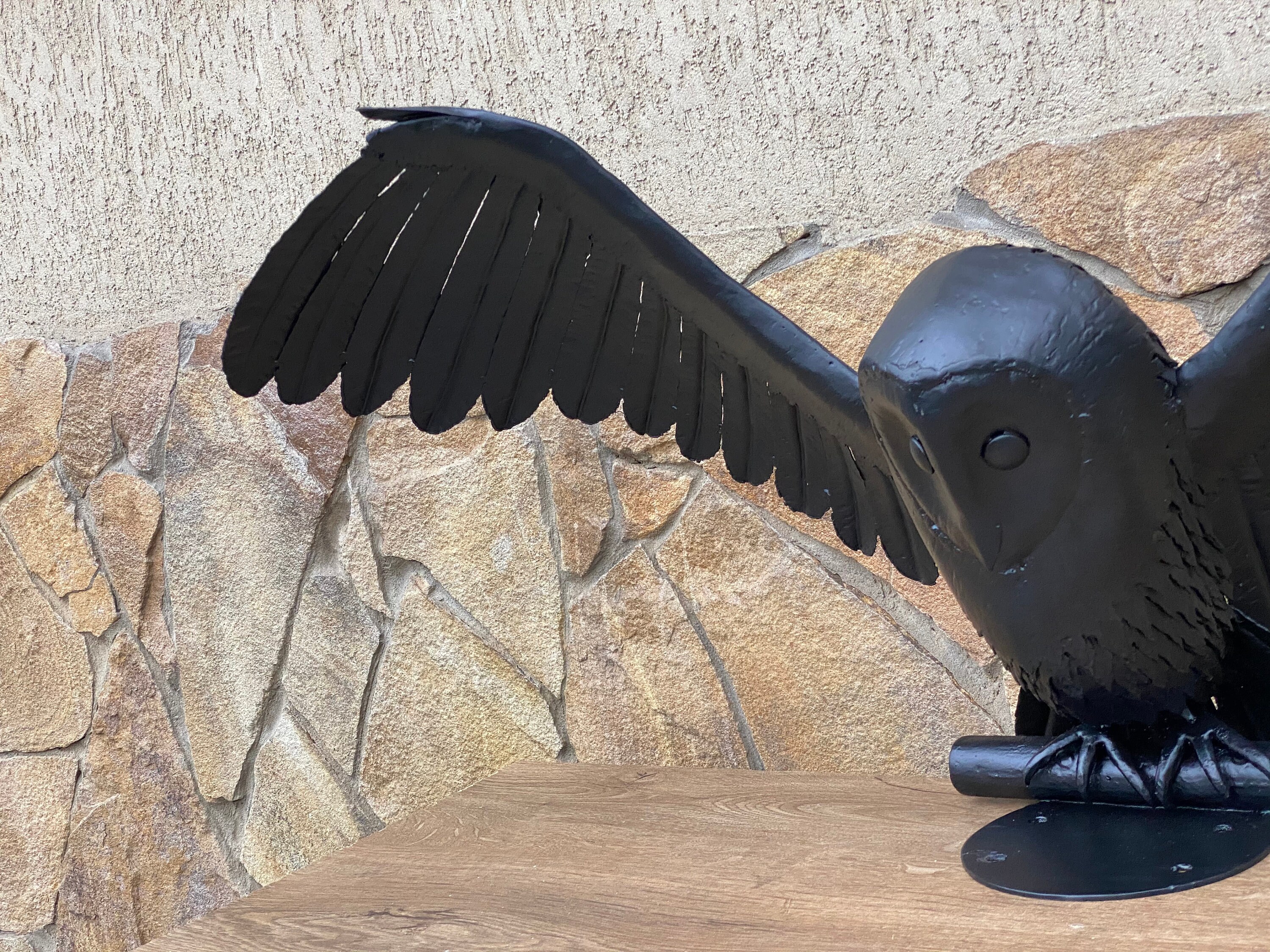 Hand Forged Owl Owl Garden Decor Iron Gift Bird Wild | Etsy