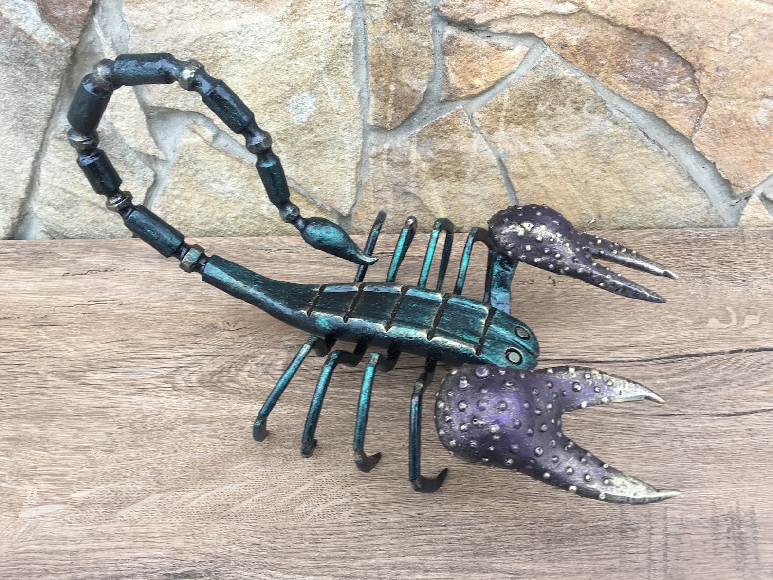 Hand Forged Scorpion Metal Scorpion Metal Art Metal Art - Etsy