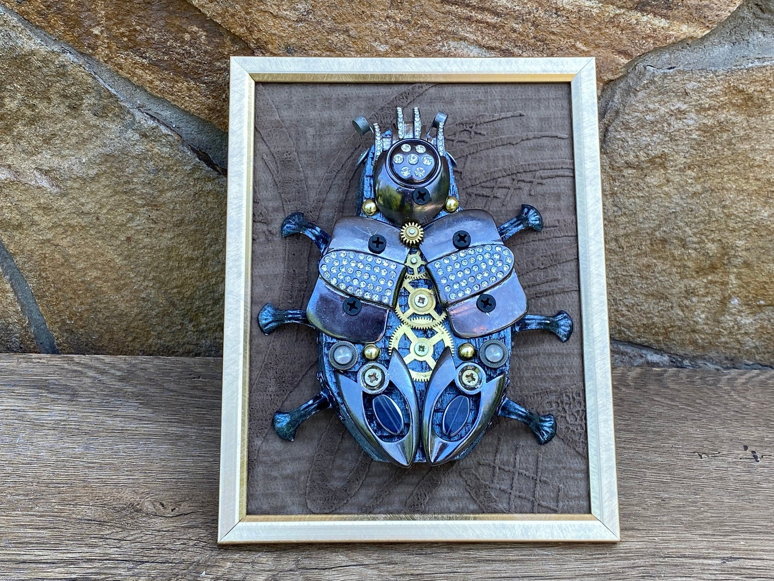 Steampunk Painting Steampunk Insect Beetle Steampunk | Etsy