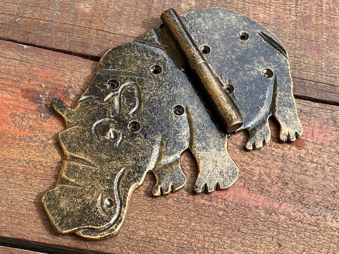 Animal Hinge, Strap Hinge, Hippo, Safari, Animal, Hinge, Door Decor ...