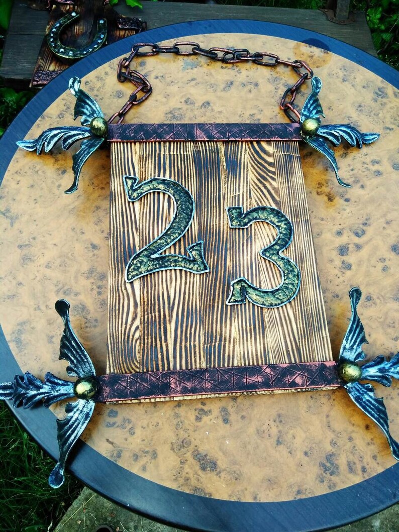 House Number Metal Art Numbers Decorative Numbers Metal - Etsy