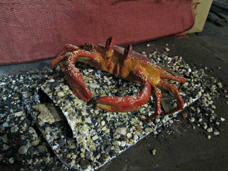 Metal crab hand forged crab crab sculpture crab metal art | Etsy