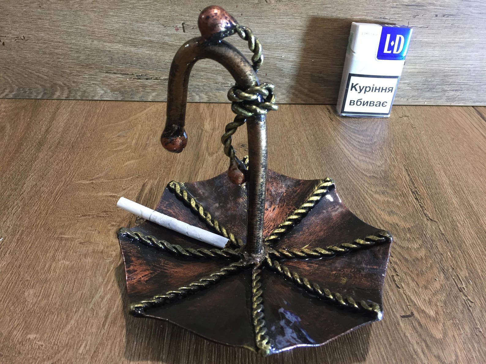 Hand Forged Ash Tray Iron Anniversary Gift for Him Iron | Etsy