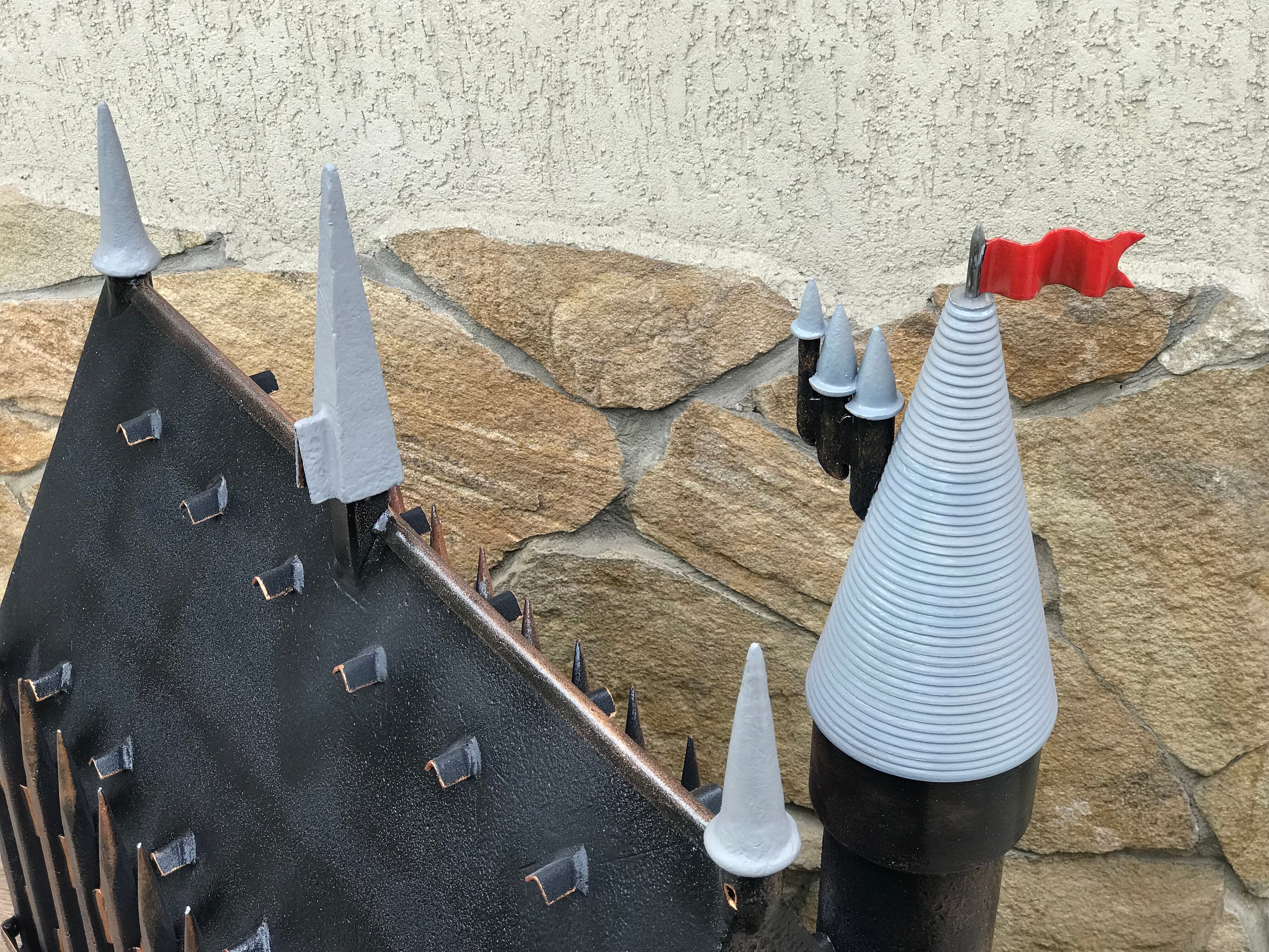 Castle Mailbox Post Box Custom Mailbox Mailbox Post | Etsy