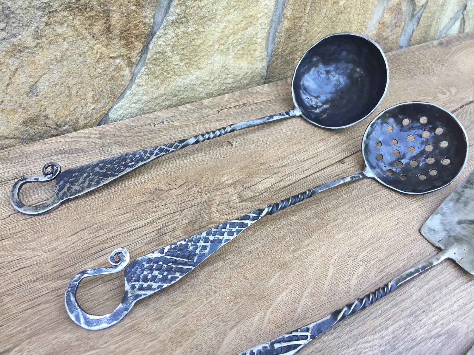 Medieval Cutlery Ladle Ladle Water Dipper Spatula Fork - Etsy