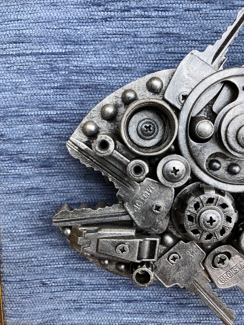 Industrial Painting Steampunk Painting Steampunk Fish - Etsy