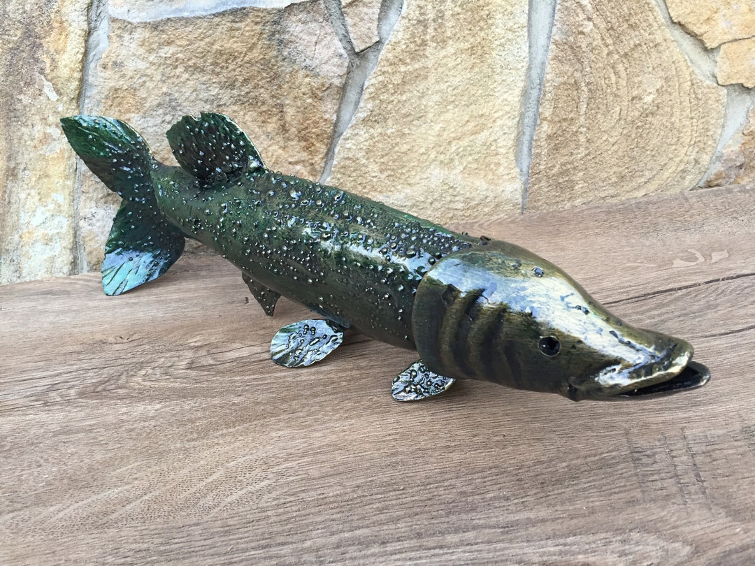 Pike, Metal Pike, Iron Pike, Pike Fishing, Pike Decal, Fish Art, Fish ...