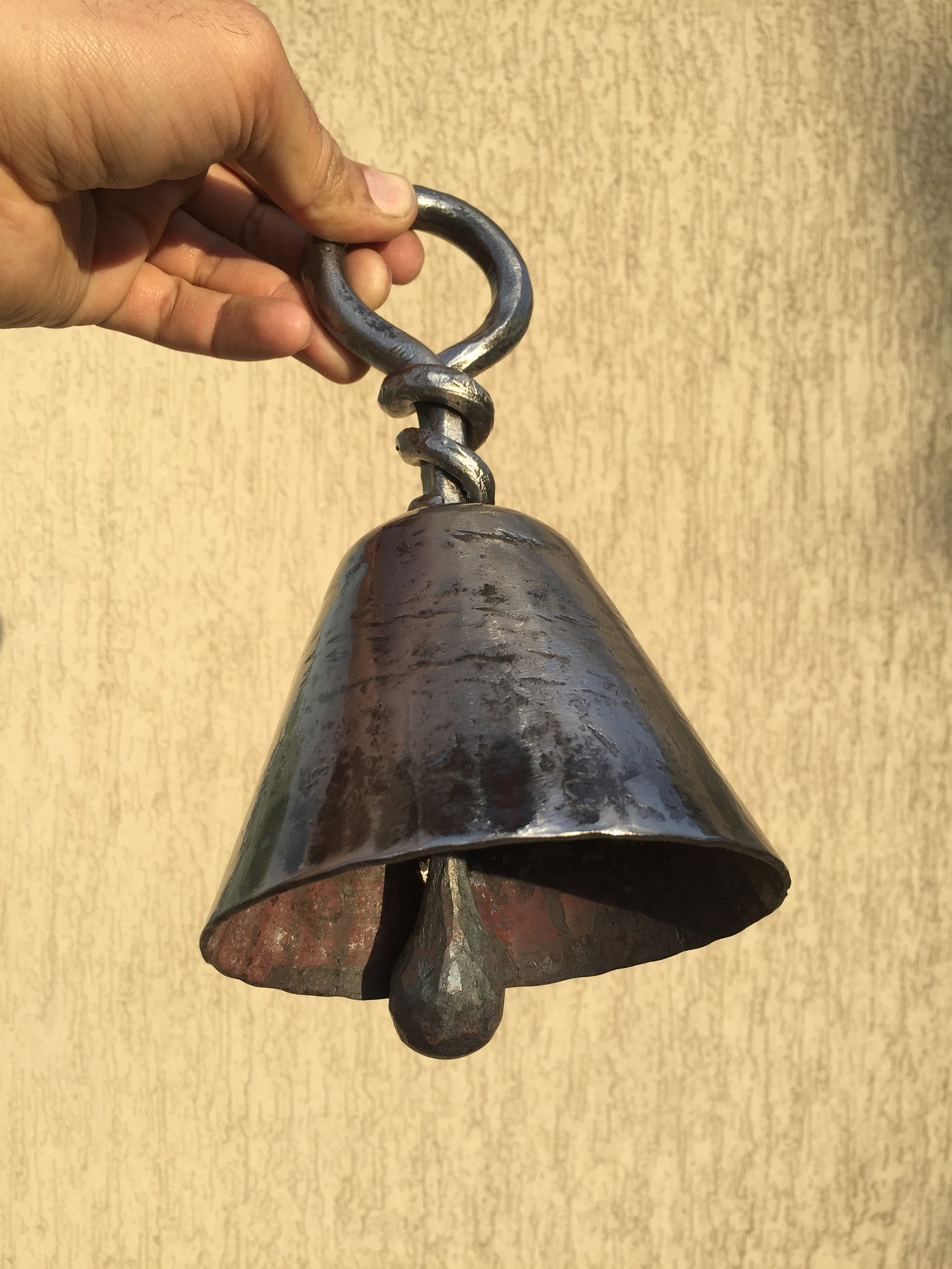 Hand Forged Bell Handmade Bell Wrought Iron Bell Metal | Etsy