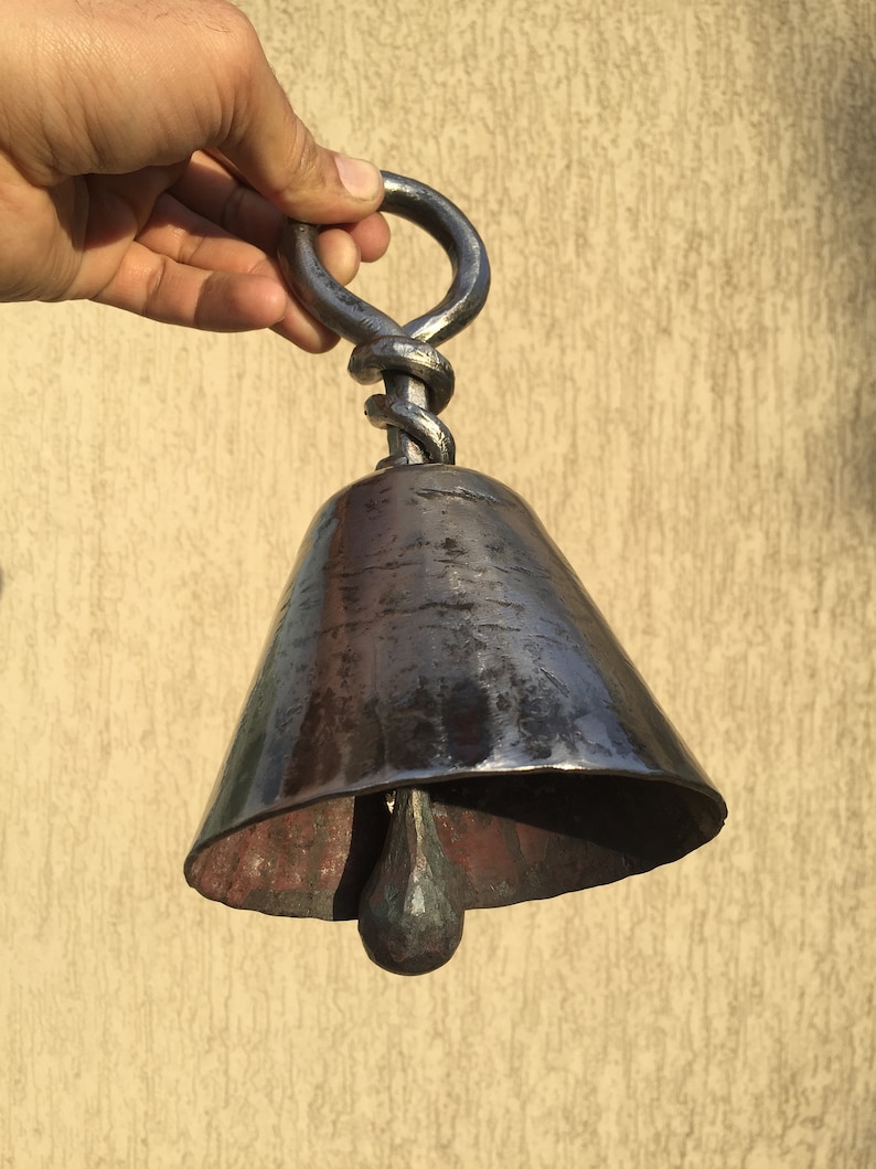 Hand Forged Bell Handmade Bell Wrought Iron Bell Metal | Etsy